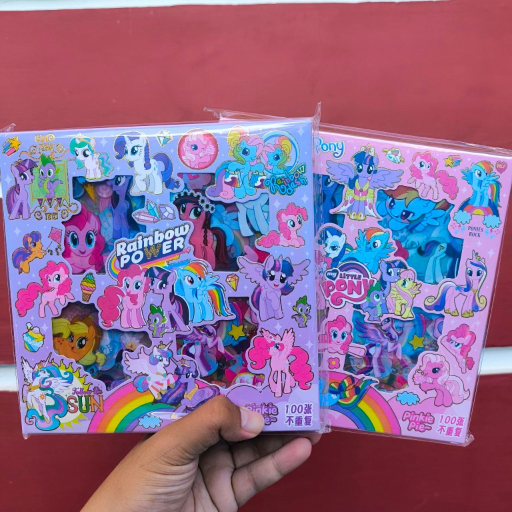 Jual KUDA PONY Stiker Karakter LITTLE PONY / Sticker Waterproof Isi 100 ...