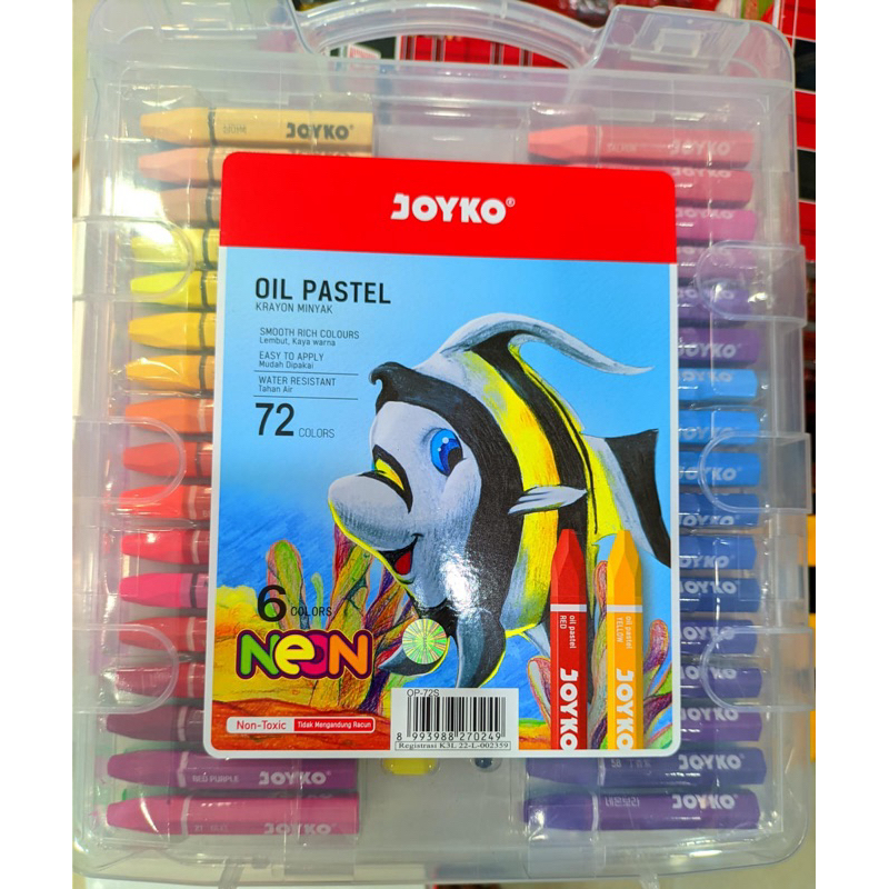 Jual Crayon Oil Pastel Joyko 72 Warna ( Set ) [ Original ] | Shopee ...