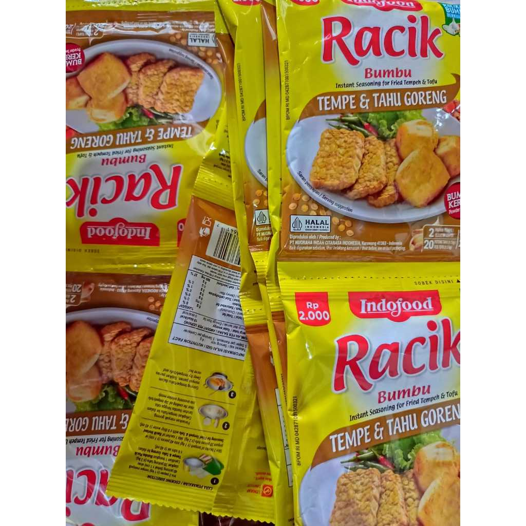Jual Bumbu Racik Tempe & Tahu Goreng 10x20gr (1Renceng) | Shopee Indonesia