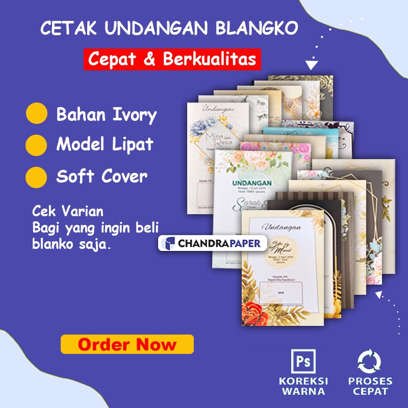 Jual Cetak undangan blangko, bisa di kasih foto, undangan blangko erba ...