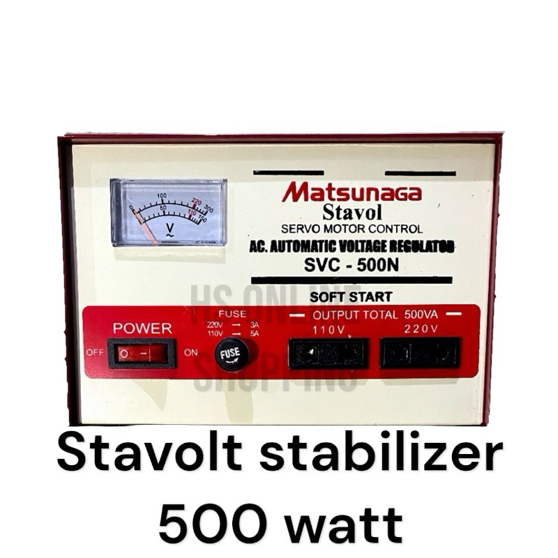 Jual Stavolt MATSUNAGA 500w .Stavolt Stabilizer listrik 500w | Shopee ...