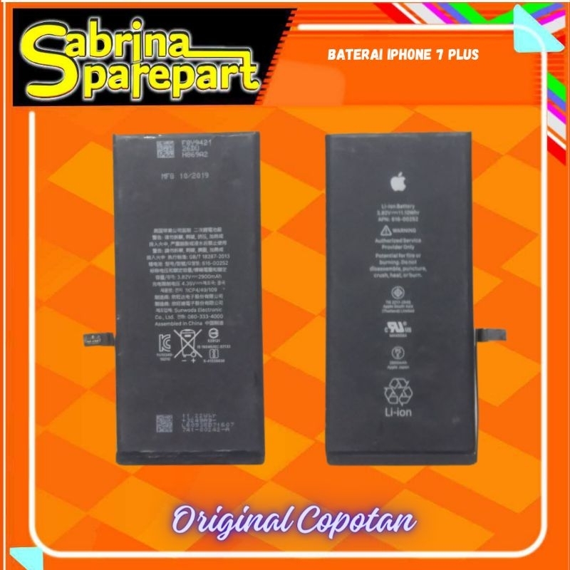 Jual Baterai Iphone 7 Plus Original Copotan | Shopee Indonesia