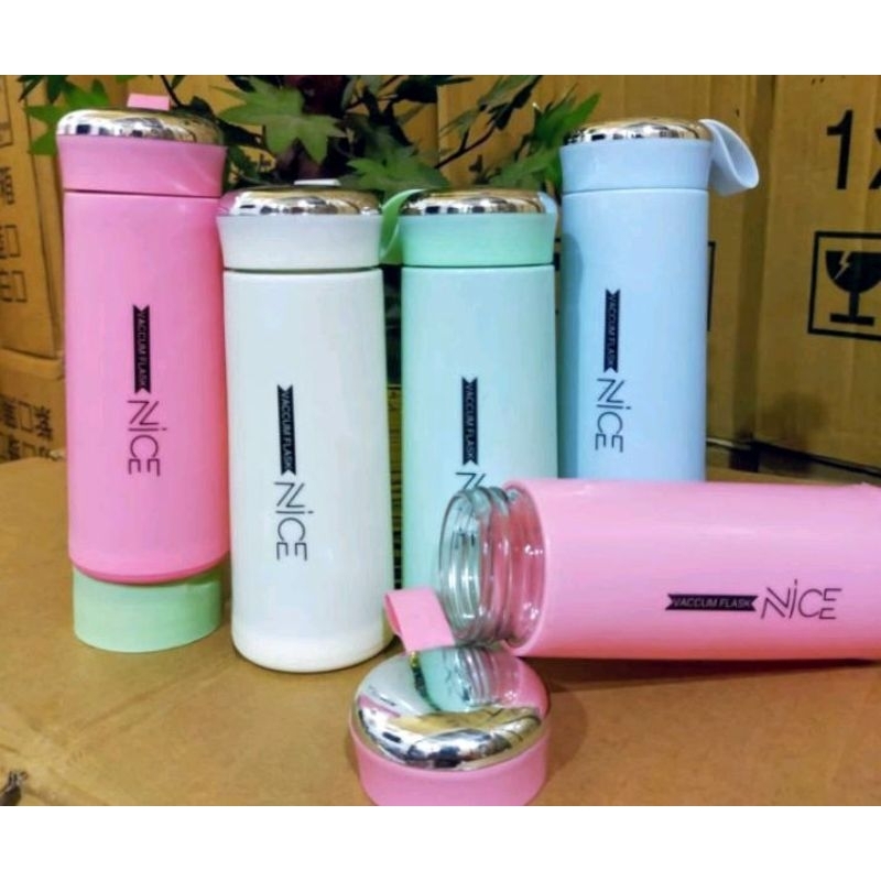 Jual BOTOL KACA TEMPAT AIR TERMOS KACA 500ML BOTOL MINUM KACA ESTETIK ...