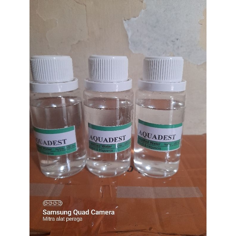 Jual Aquadest / Aquades / Air Murni / Air Suling 100ml | Shopee Indonesia