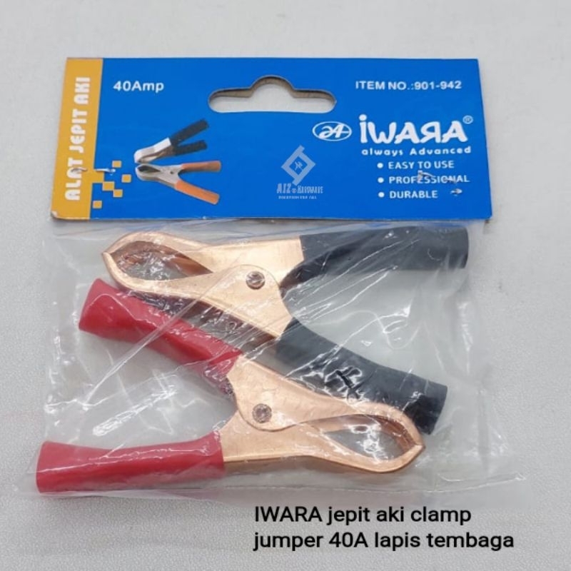 Jual IWARA jepit Aki cable booster clamp jumper lapis tembaga | Shopee ...