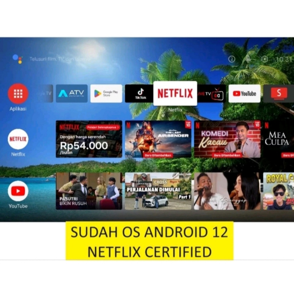 Jual STB ANDROID 12 TV BOX RAM 2GB NETFLIX TV SUDAH UNLOCK DAN ROOT ...