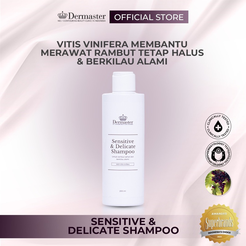 Jual Dermaster Sensitive & Delicate Shampoo - 200 ml (Exp Agustus 2025 ...