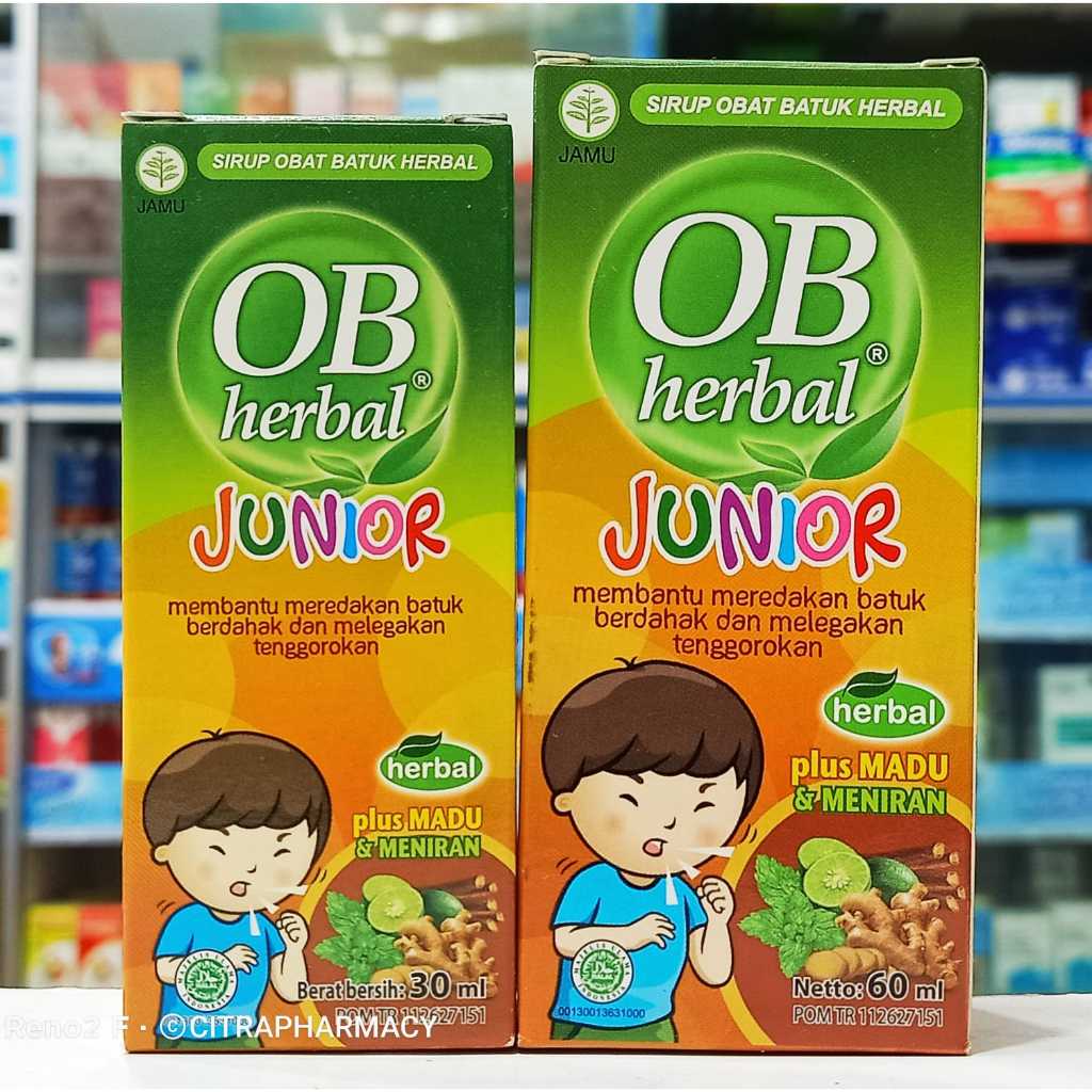 Jual OB Herbal 𝐉𝐔𝐍𝐈𝐎𝐑 𝟑𝟎𝐌𝐋 & 𝟔𝟎𝐌𝐋 - Meredakan Batuk dan Melegakan ...