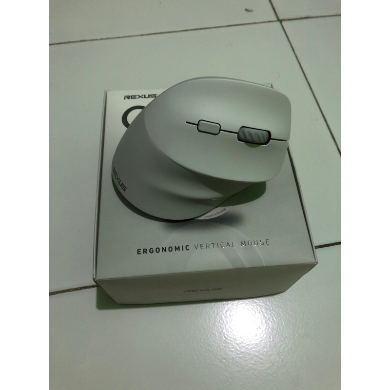 Jual Rexus Clif QV-260 Vertical Gaming Mouse Wireless Dual Mode ...