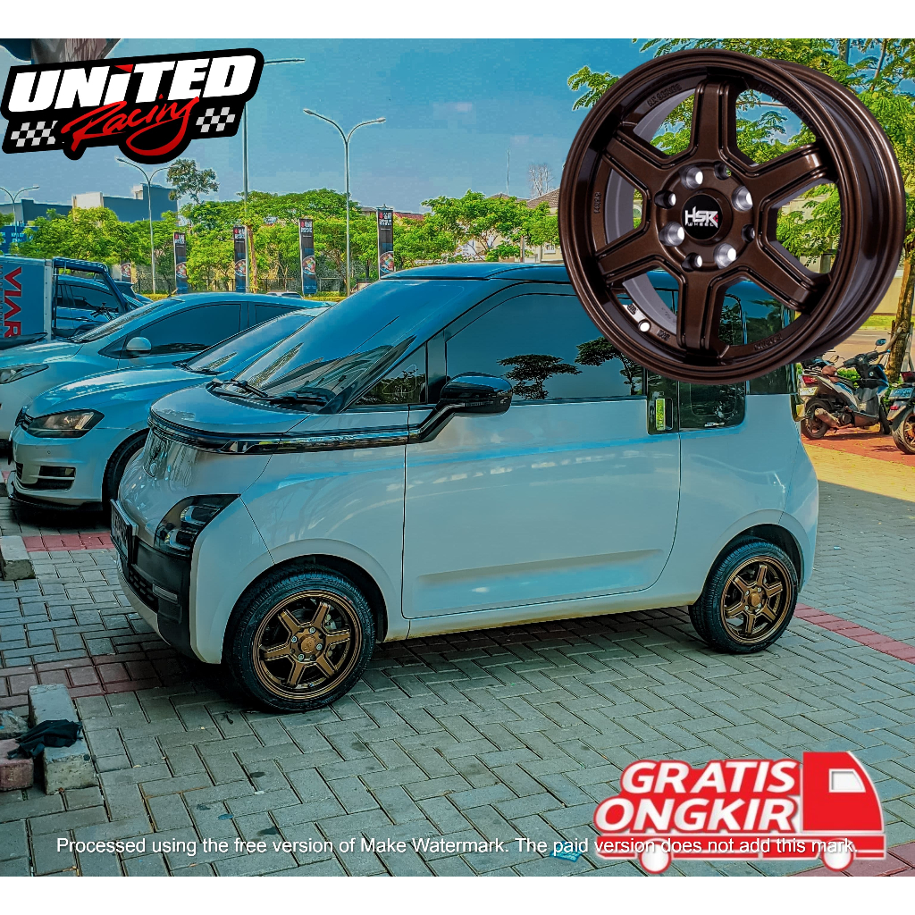 Jual VELG MOBIL PALANG 6 BRONZE LUBANG 4 X100 UNTUK WULLING AIREV RING ...