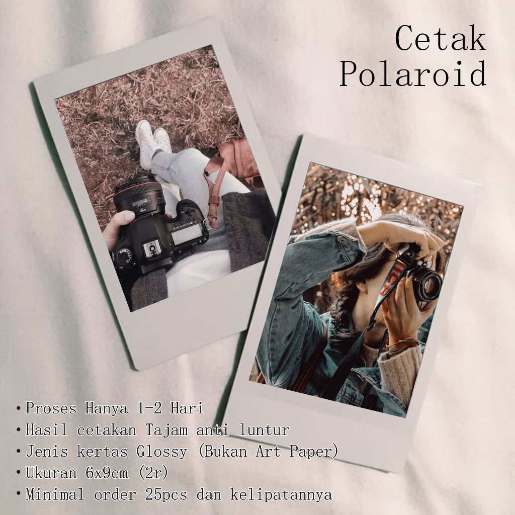 Jual CETAK FOTO POLAROID 2R KERTAS GLOSSY | Shopee Indonesia