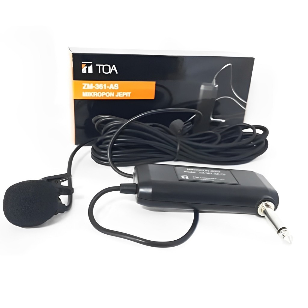 Jual TOA Mic Jepit TOA Mic Imam TOA ZM361-AS / TOA Condenser Clip On ...