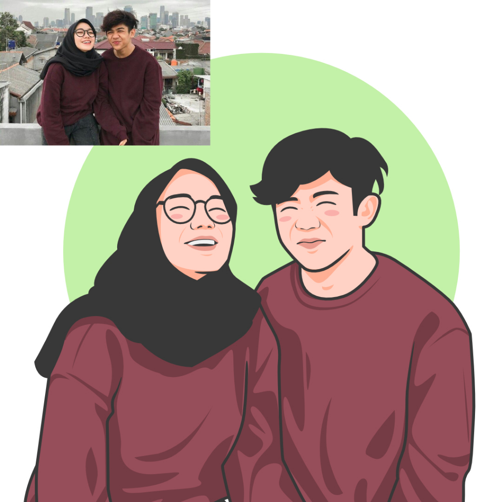 Jual (SOFT FILE ONLY) Jasa edit foto vector wajah lucu | vector art ...