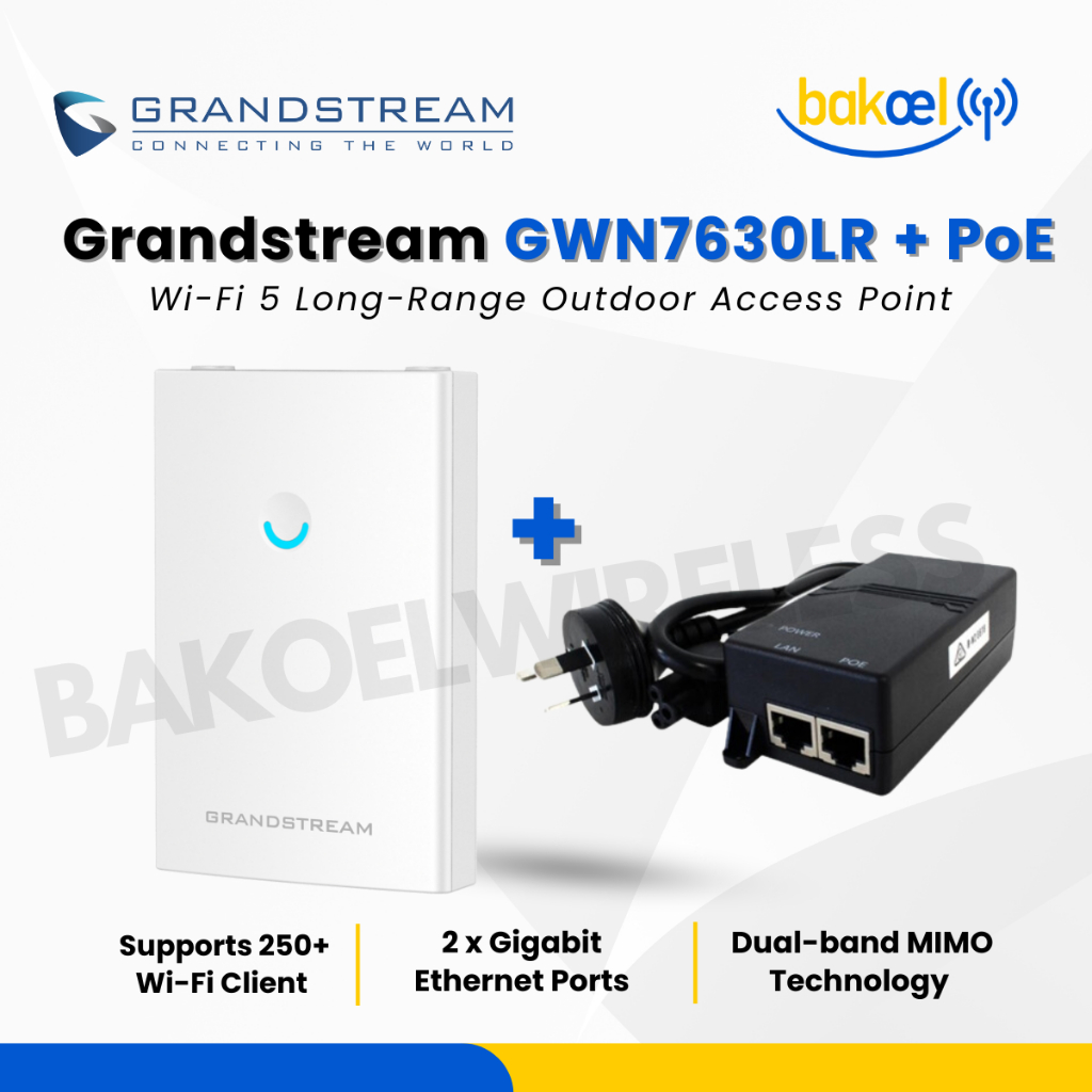 Jual Grandstream GWN7630LR Wifi Access Point Outdoor Long Range 4 x 4 ...