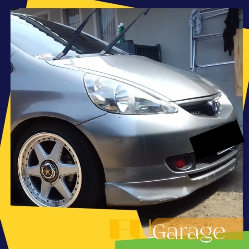 Jual Front lips bodykit add-on Honda Jazz vtec GD3 | Shopee Indonesia