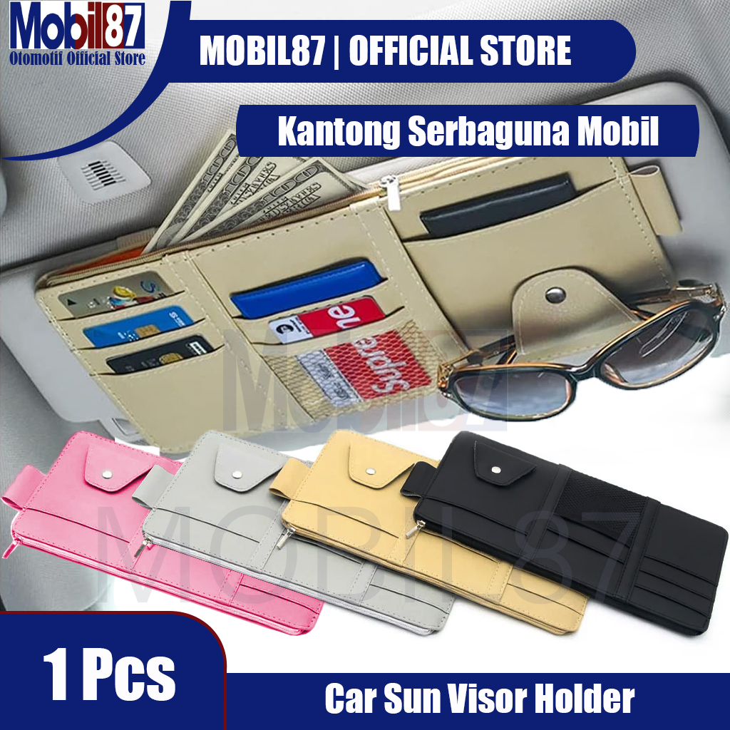 Jual SuDeLi Kantong Serbaguna Mobil Car Sun Visor Holder - CP05 - Gray ...