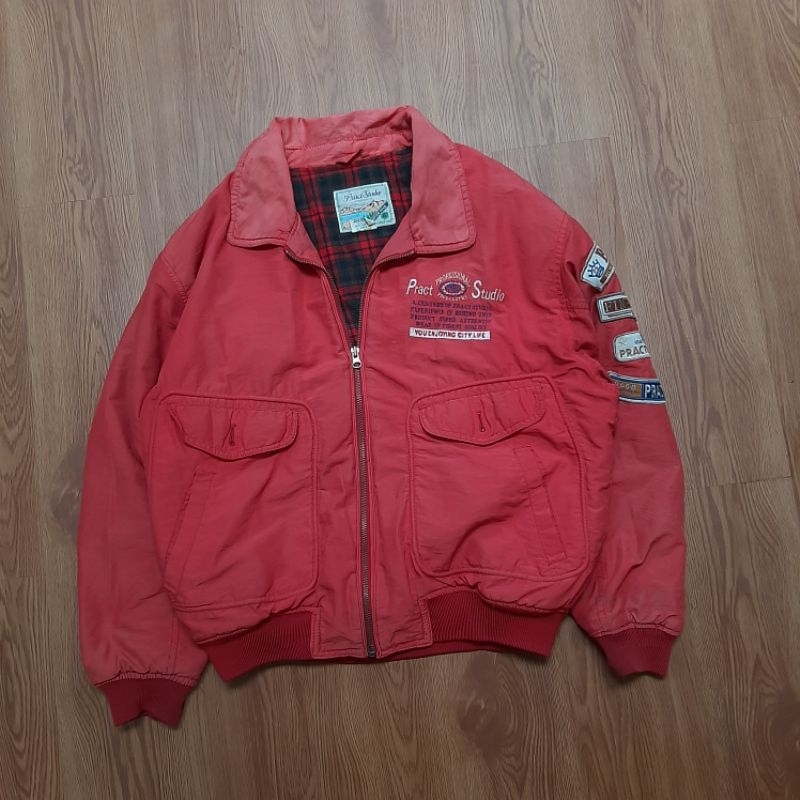 Jual VINTAGE FLIGHT JACKET PRACT STUDIO | Shopee Indonesia