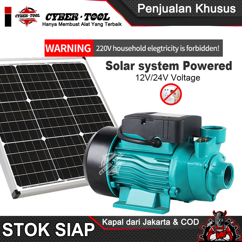 Jual Pompa dorong solar panel surya pompa DC 12v 24v booster pump mesin ...