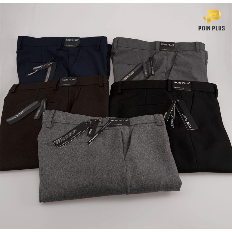 Jual Celana Formal Premium Slimfit Pria Merk Poin Plus Original Distio ...