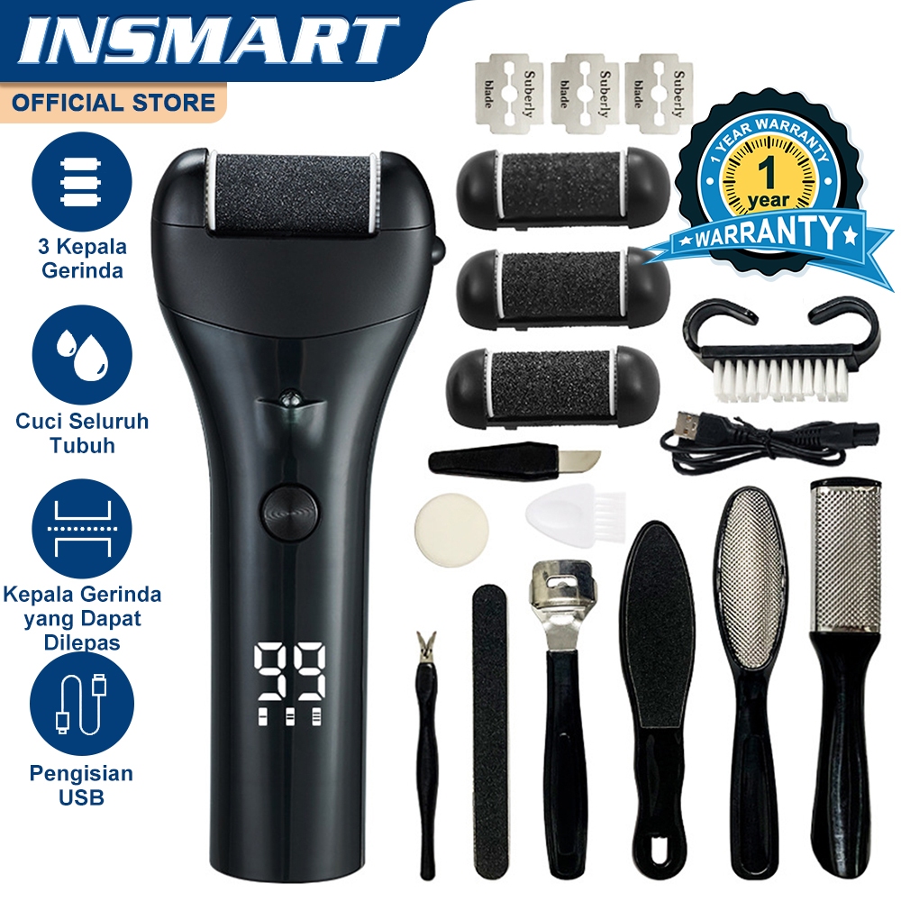 Jual INSMART Penghalus Tumit Kaki Electric Alat Pedicure Alat Penghalus ... Jual INSMART Penghalus Tumit Kaki Electric Alat Pedicure Alat Penghalus ...