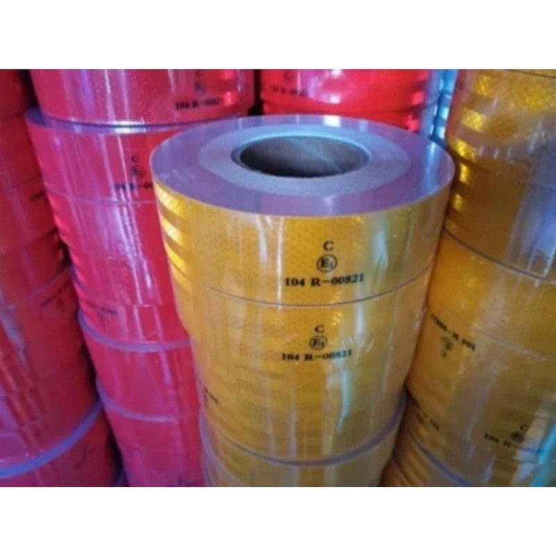 Jual Stiker reflektor 10Cm ECE 104R UJI KIR sticker reflektif pemantul ...