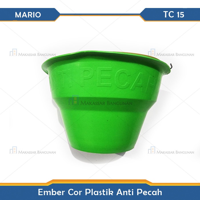 Jual Ember Cor Plastik MARIO TC 15 Warna Hijau Daun Anti Pecah | Shopee ...