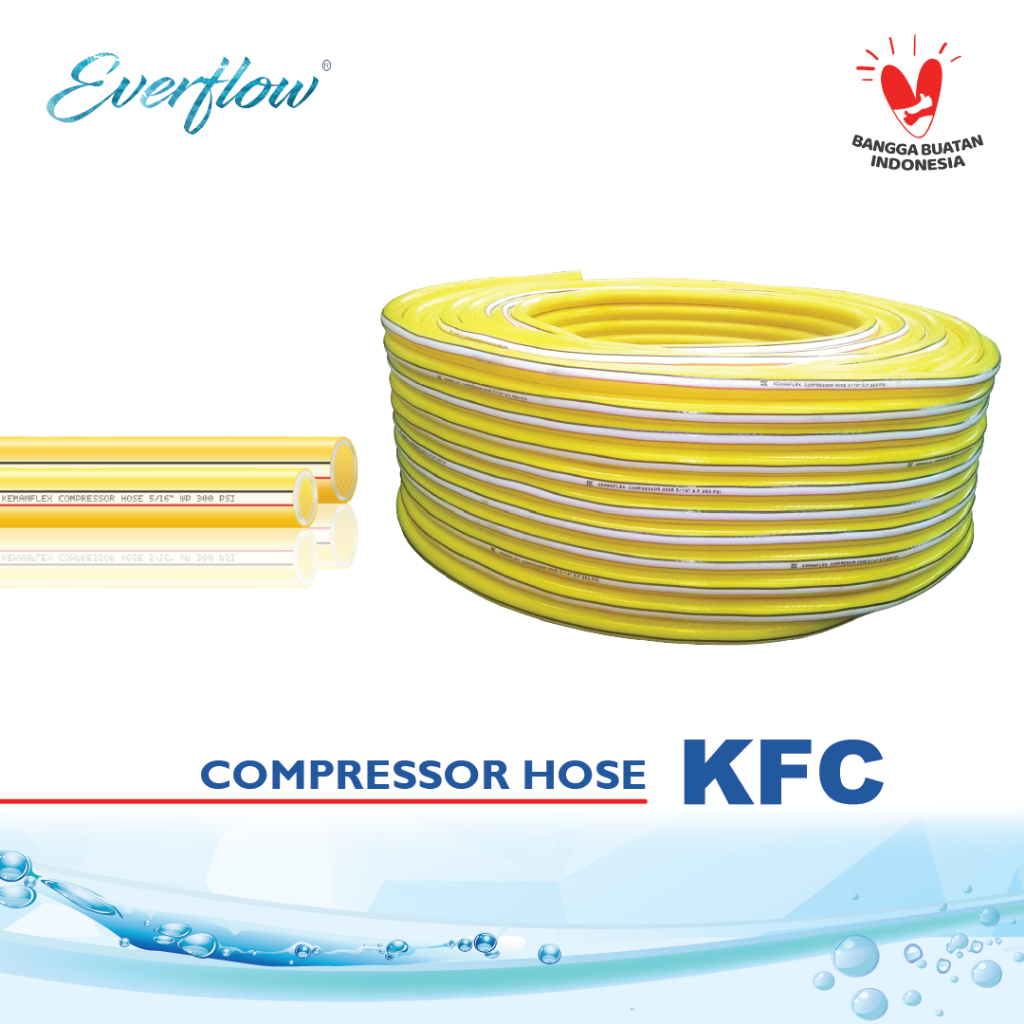 Jual Selang Angin kompresor Kemanflex 5/16 inch Include Fitting Nozzle ...