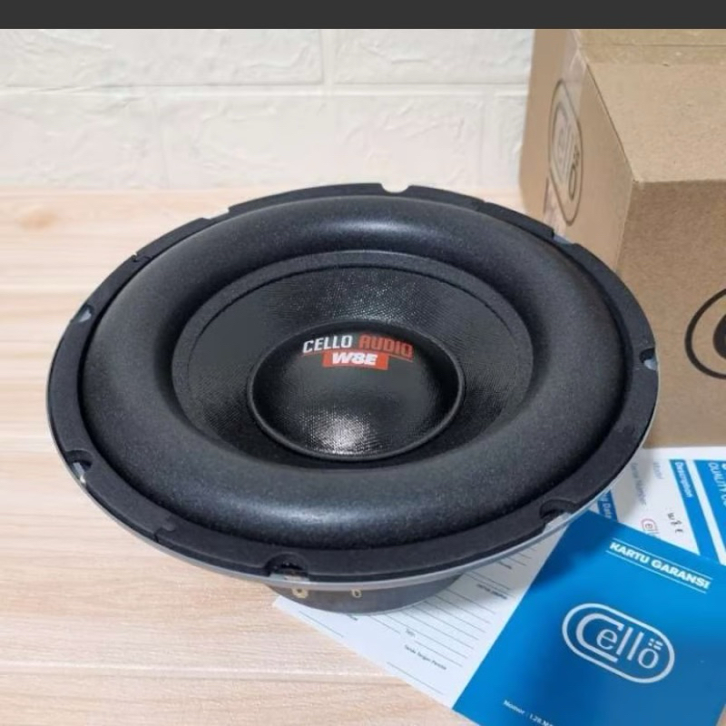 Jual Subwoofer 8 inch CELLO W8E , impedansi 4 ohm , SQ atau SQL ...