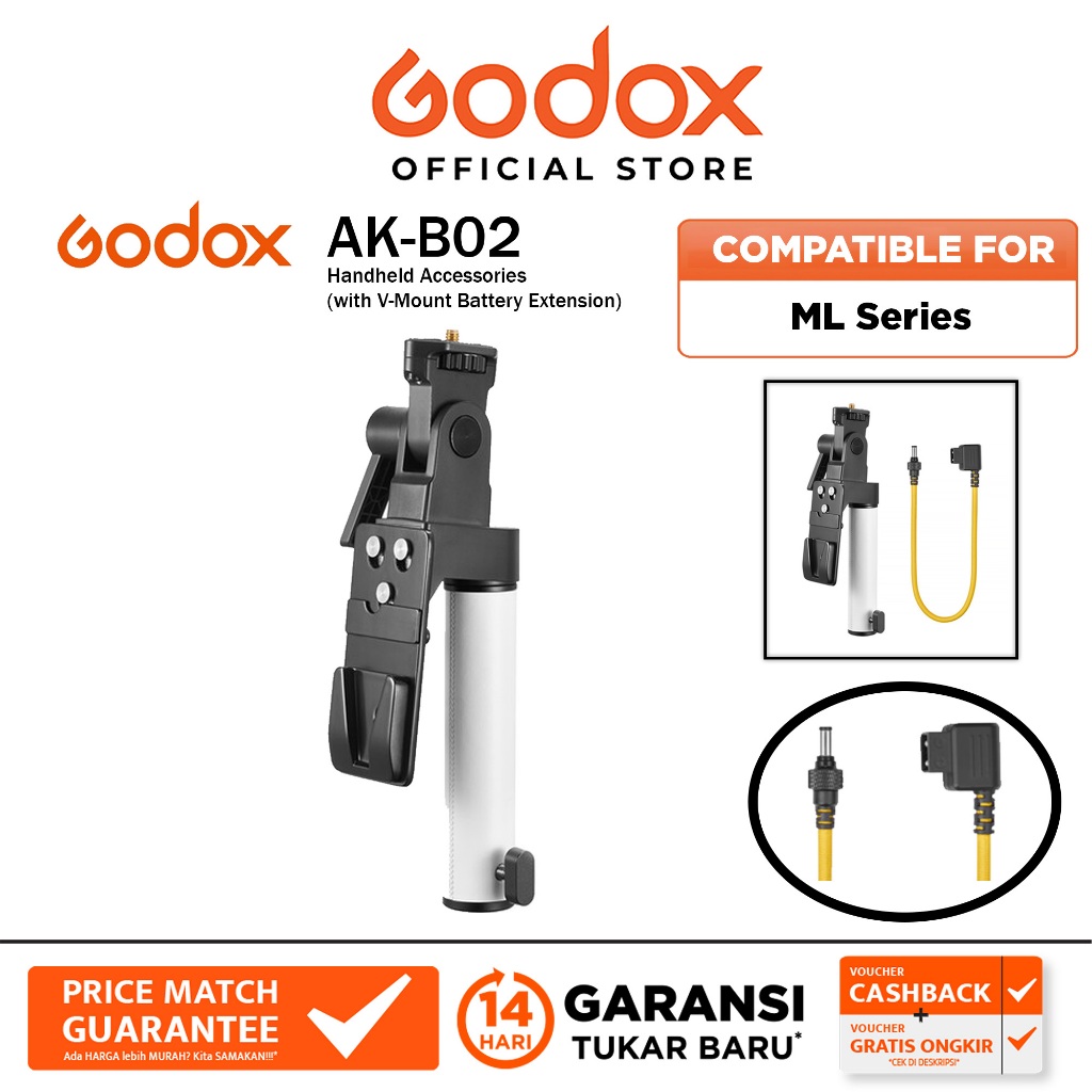 Jual Godox AK-B02 Handheld Accessories with V-Mount Battery Extension ...