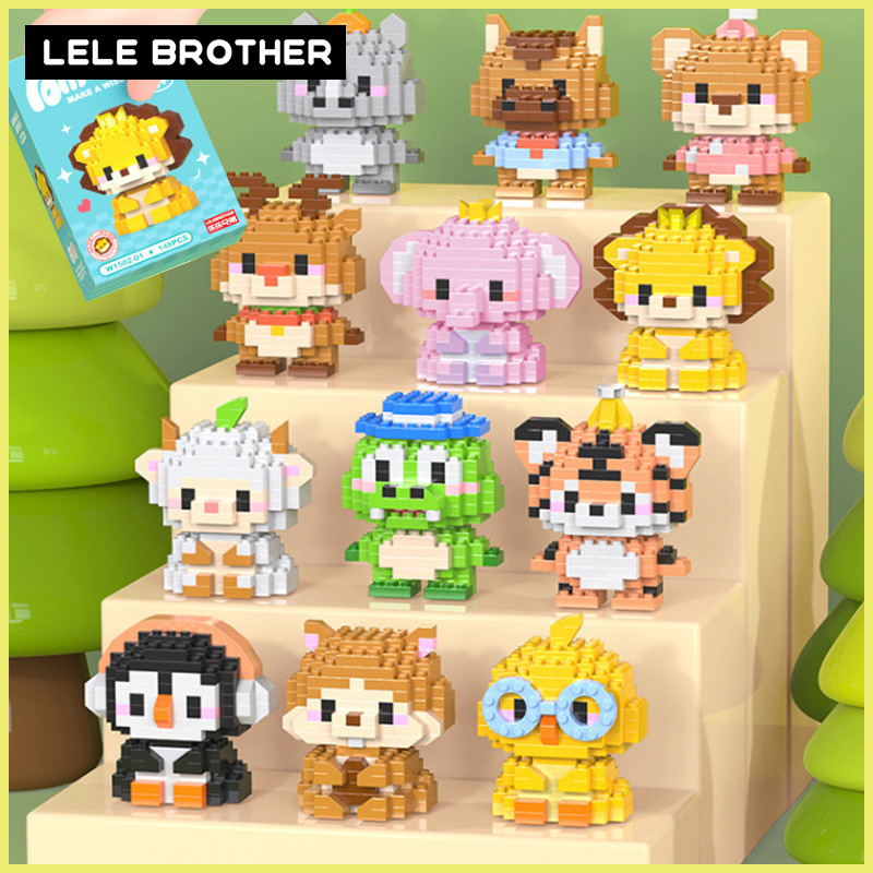 Jual LELE Mainan DIY satwa liar Bricks karakter kartun Nano Block ...