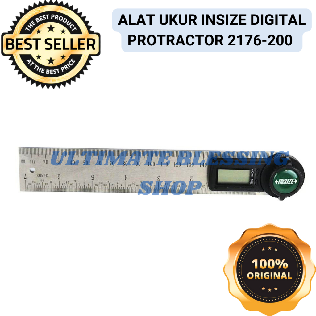 Jual Alat Ukur INSIZE Digital Protractor 2176-200 Original Berkualitas ...
