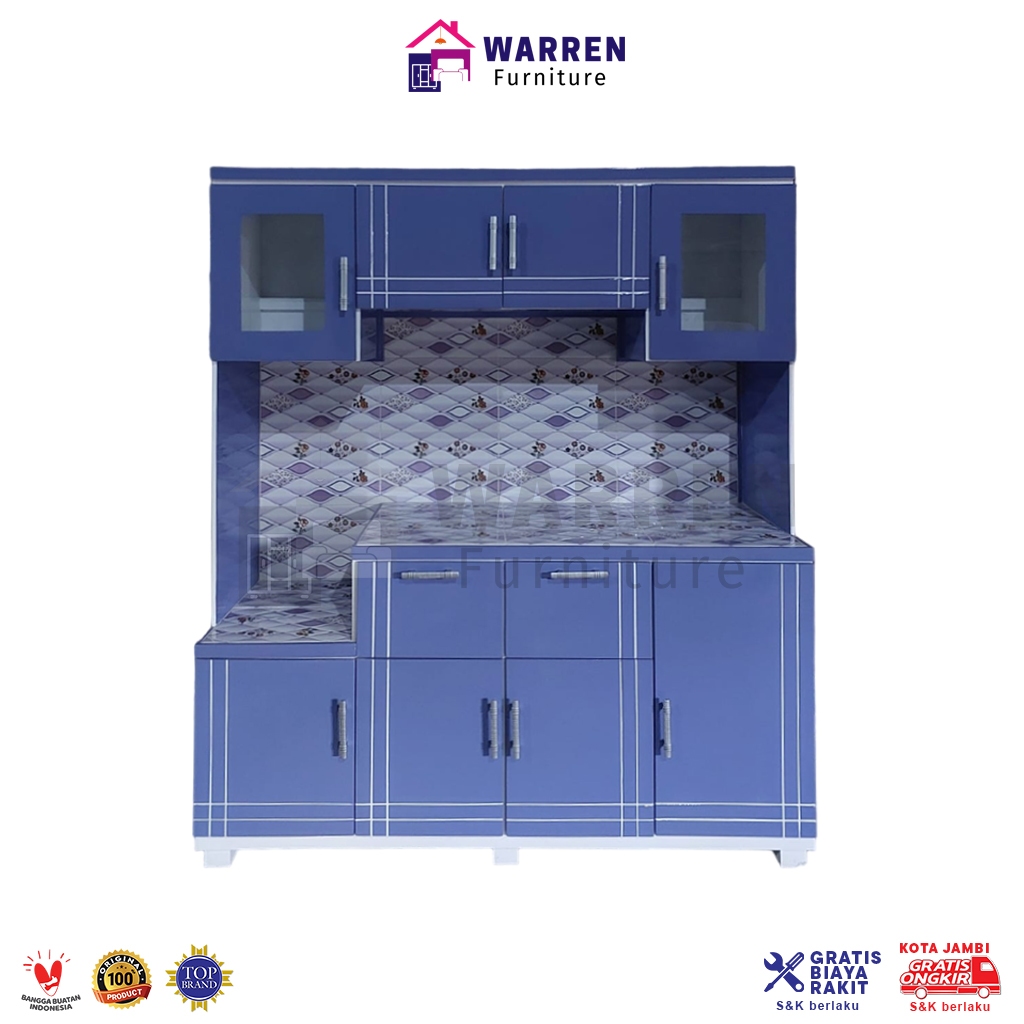 Jual Kitchen Set 4 Pintu Warna Biru | Shopee Indonesia