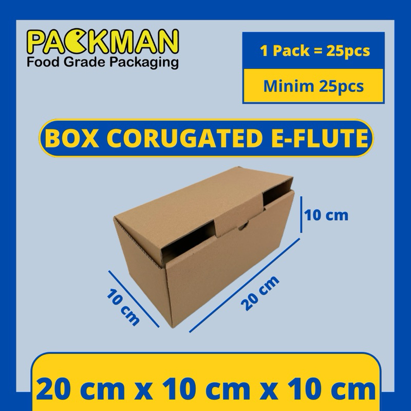 Jual KARDUS 20x10x10 cm / BOX KARTON CORUGATED DIE CUT E-FLUTE ...