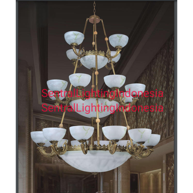 Jual SL6005-12+8+4 LAMPU GANTUNG HIAS MINIMALIS KLASIK MODERN MASJID ...