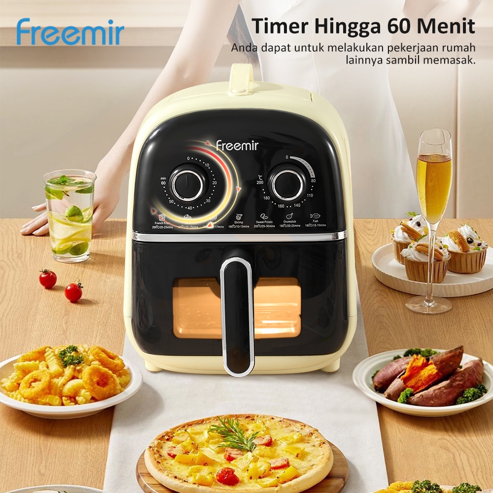 Jual [SPESIAL LIVE ]freemir Air Fryer 4 Liter Mesin Penggorengan Sehat ...