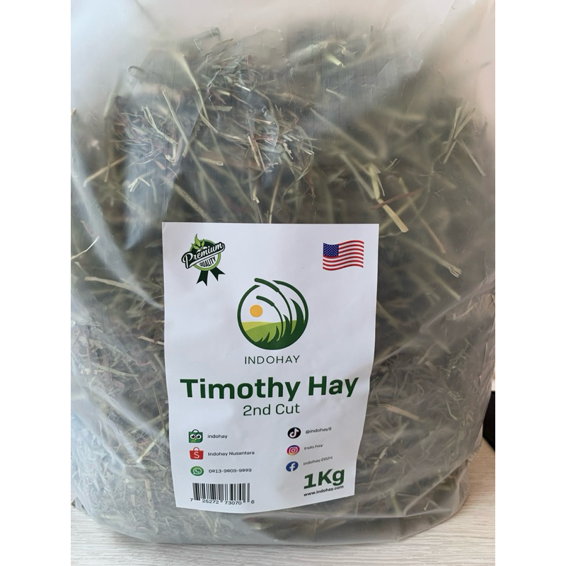 Jual Eco Bag Soft Timothy Hay 2nd Cut 1 Kg | Shopee Indonesia