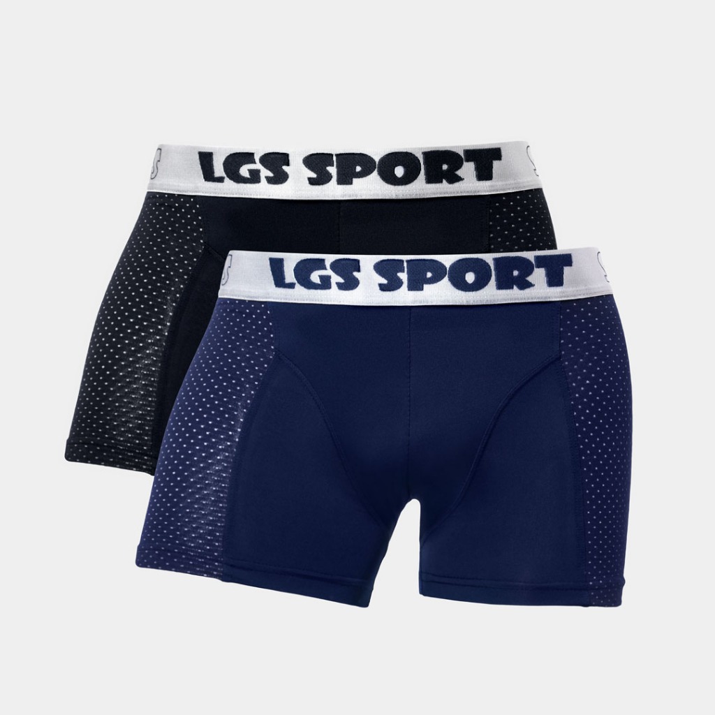 Jual LGS - Underwear - Pakaian Dalam Pria - Boxer - Blue/Black - 2 Pcs ...