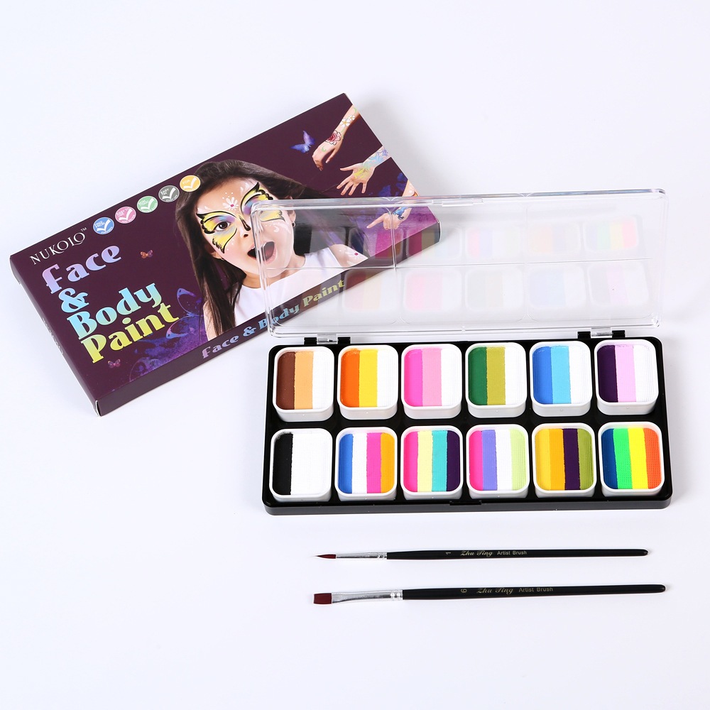 Jual [Fast Delivery] 12 Warna Body Face Painting Art Make Up Painting ...