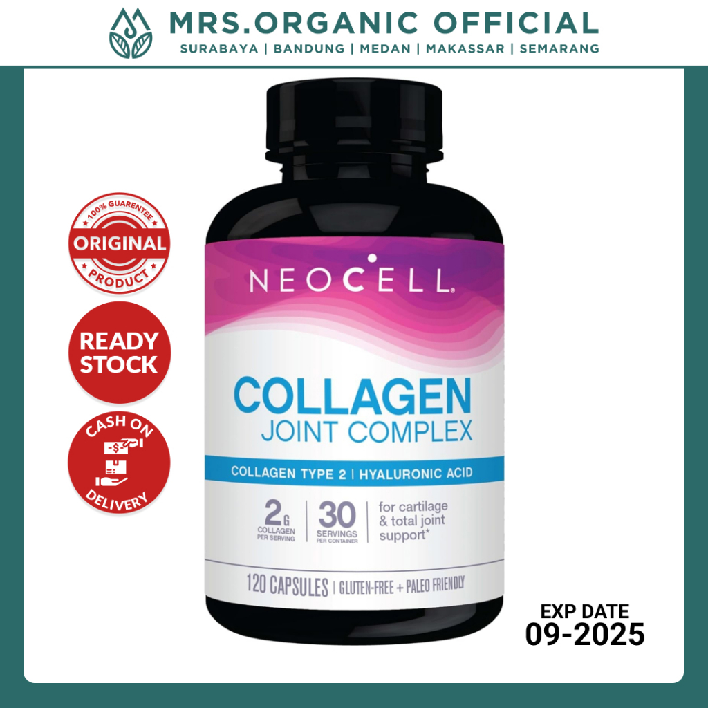 Jual Vitamin Suplemen Neocell Joint Complex Collagen Type 2 120 ...