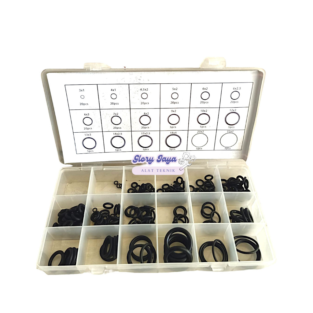 Jual Karet O Ring Seal isi 225 pcs / Seal O ring dan box Belter | Shopee Indonesia