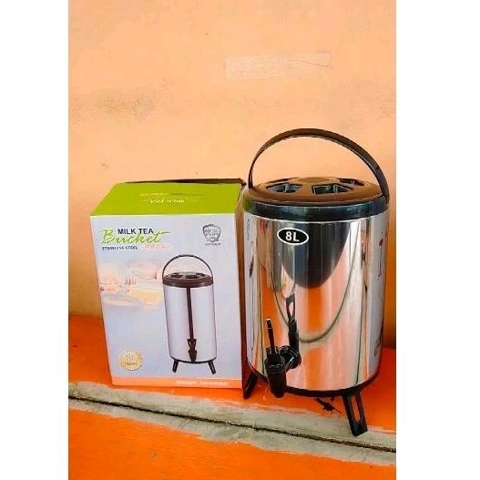 Jual water jug drink jar milk tea bucket 8lt. polos | Shopee Indonesia