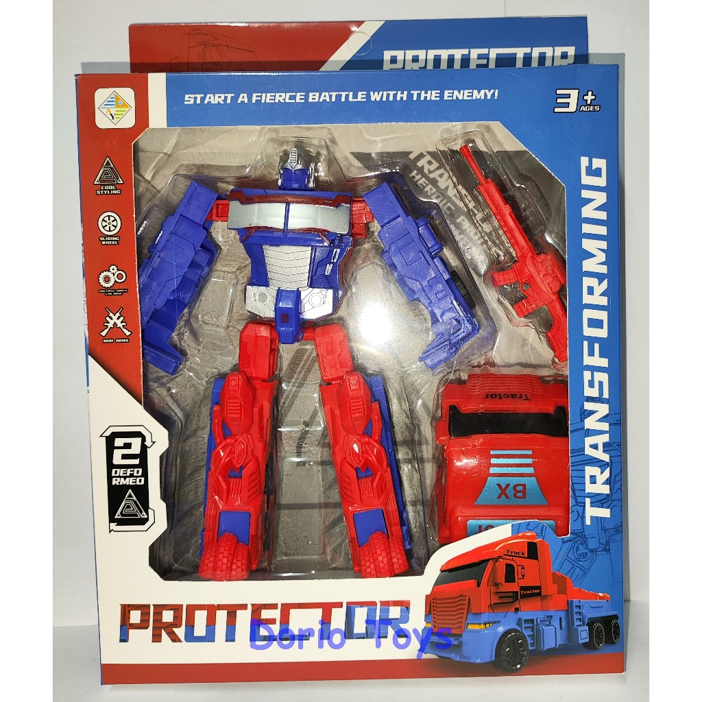 Jual Mainan Robot Transformasi Mecha Super 2in1 - Mini Robot ...