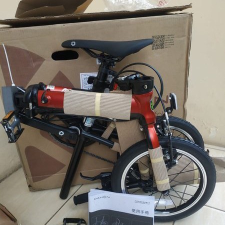 Jual Sepeda Lipat Dahon K3 14 inch 3 Speed Red Original New | Shopee Indonesia