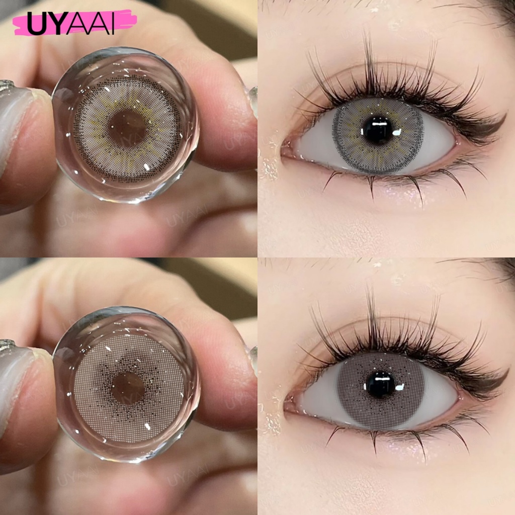 Jual UYAAI SOFTLENS MOCHA COLOR LENSA KONTAK Softlens Hitam Diameter 14 ...