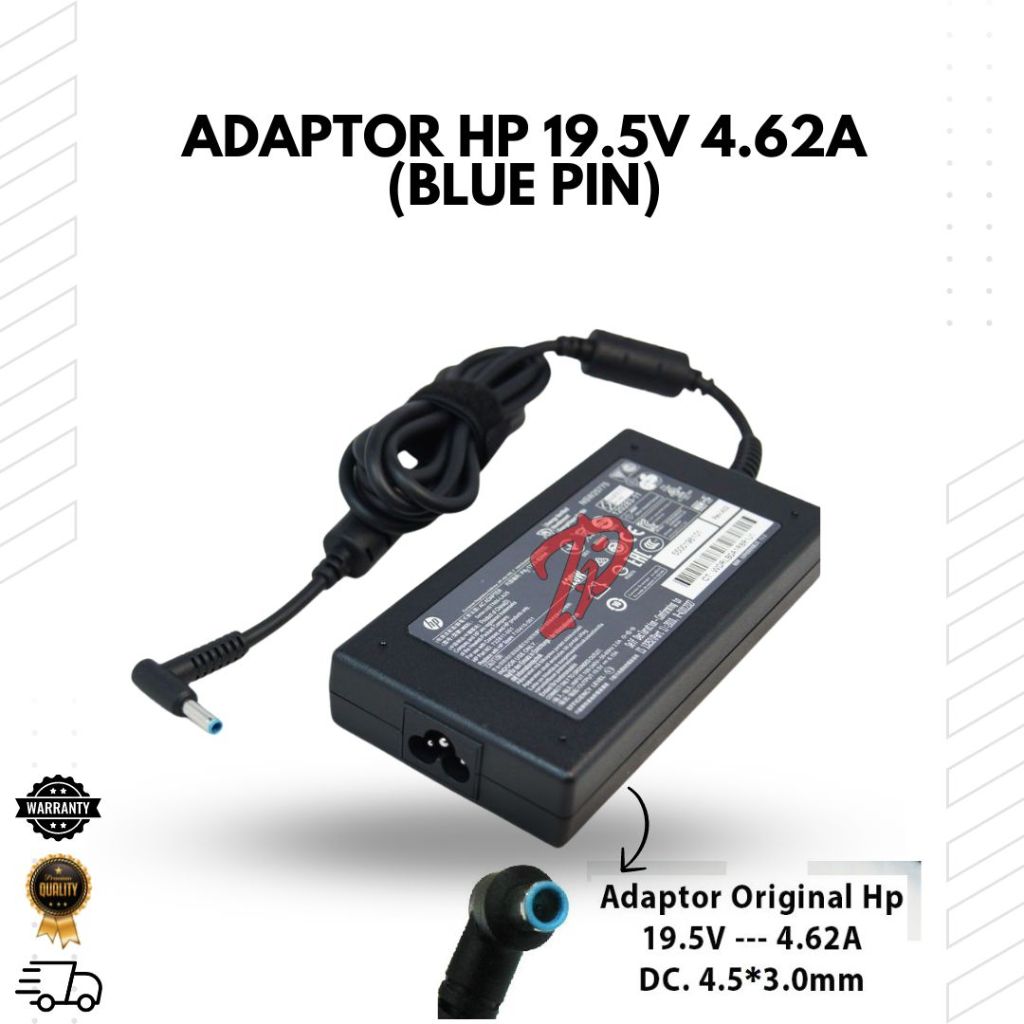 Jual Adaptor Charger HP 19V 4.62A BLUE PIN ORIGINAL | Shopee Indonesia