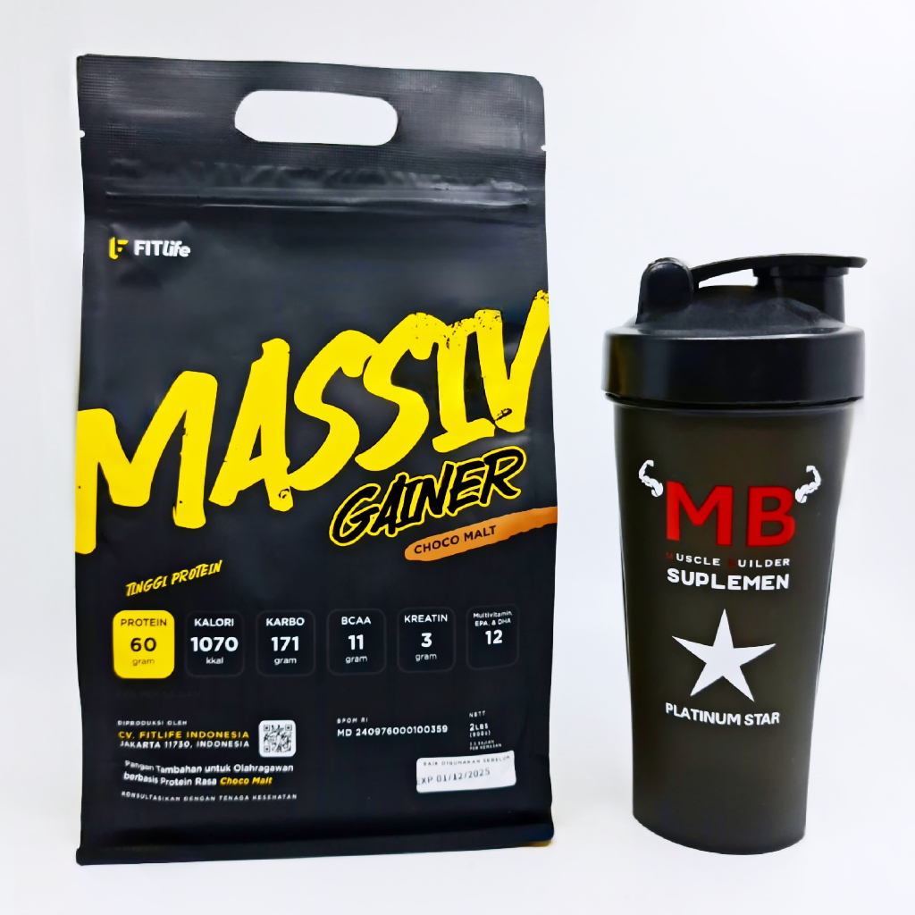Jual Massiv Gainer Fitlife 2 lbs Massive Mass Protein Fit Life 2lbs 2lb ...