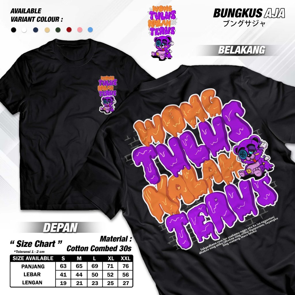Jual Kaos Wong Tulus Kalah Terus - Baju Racing Driver Muda Kata Kata ...