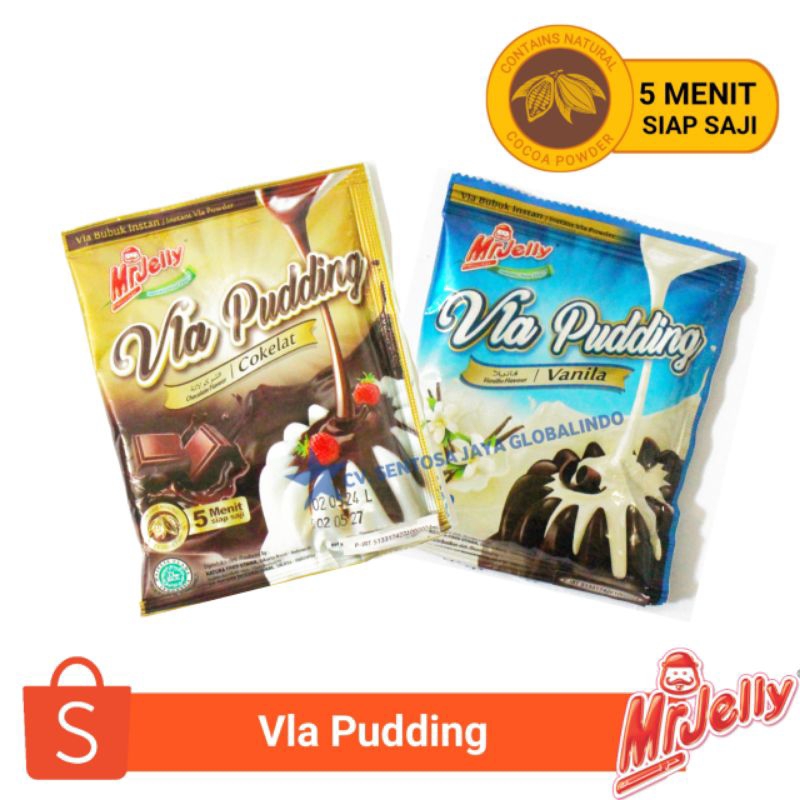 Jual Mr Jelly Vla Pudding Cokelat 60gr - MrJelly vla bubuk I Chocolate ...