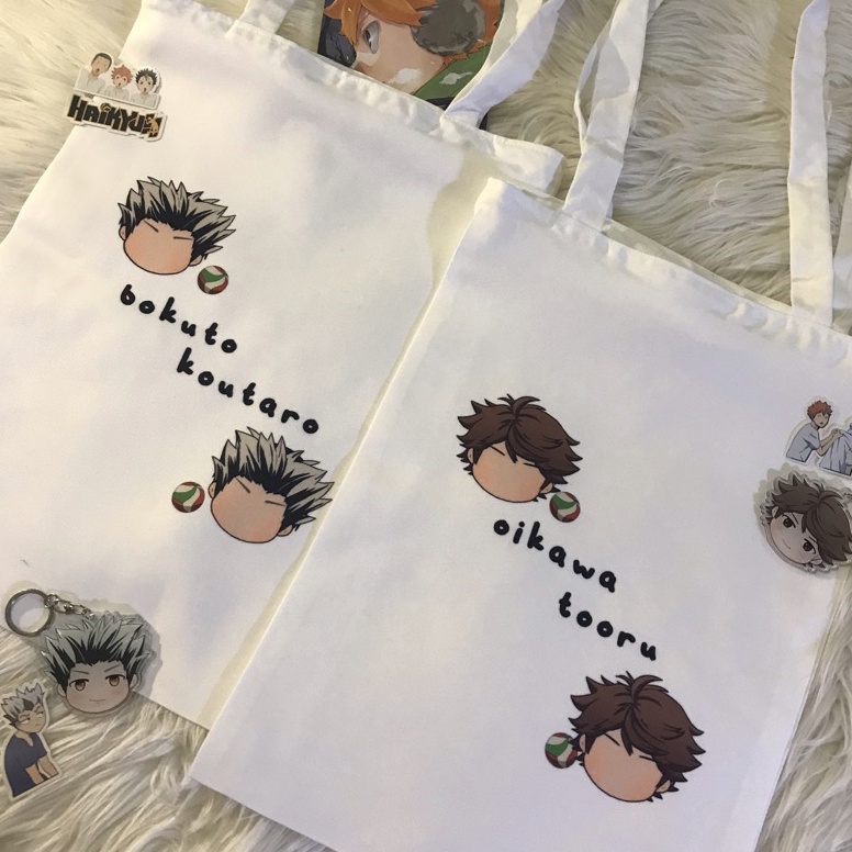 Jual KODE L98U TOTEBAG HAIKYUU kageyama sugawara kuroo bokuto | Shopee ...