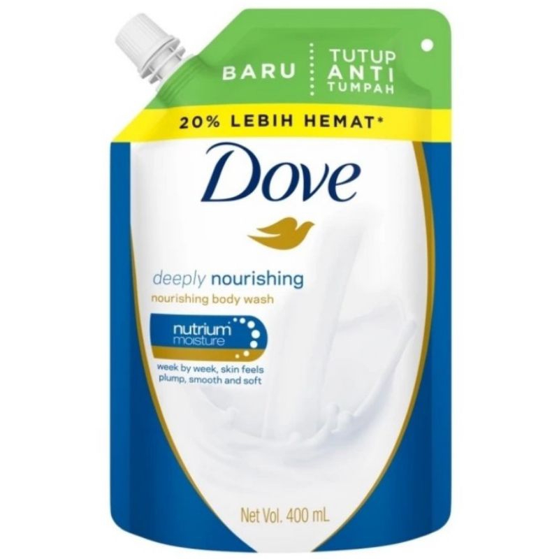 Jual DOVE Deeply Nourishing Body Wash 400 ml sabun mandi cair dove biru ...